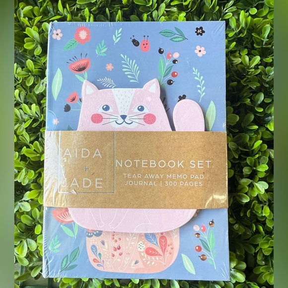 Office | Cute Cats Notebook And Memo Pad Set | Poshmark